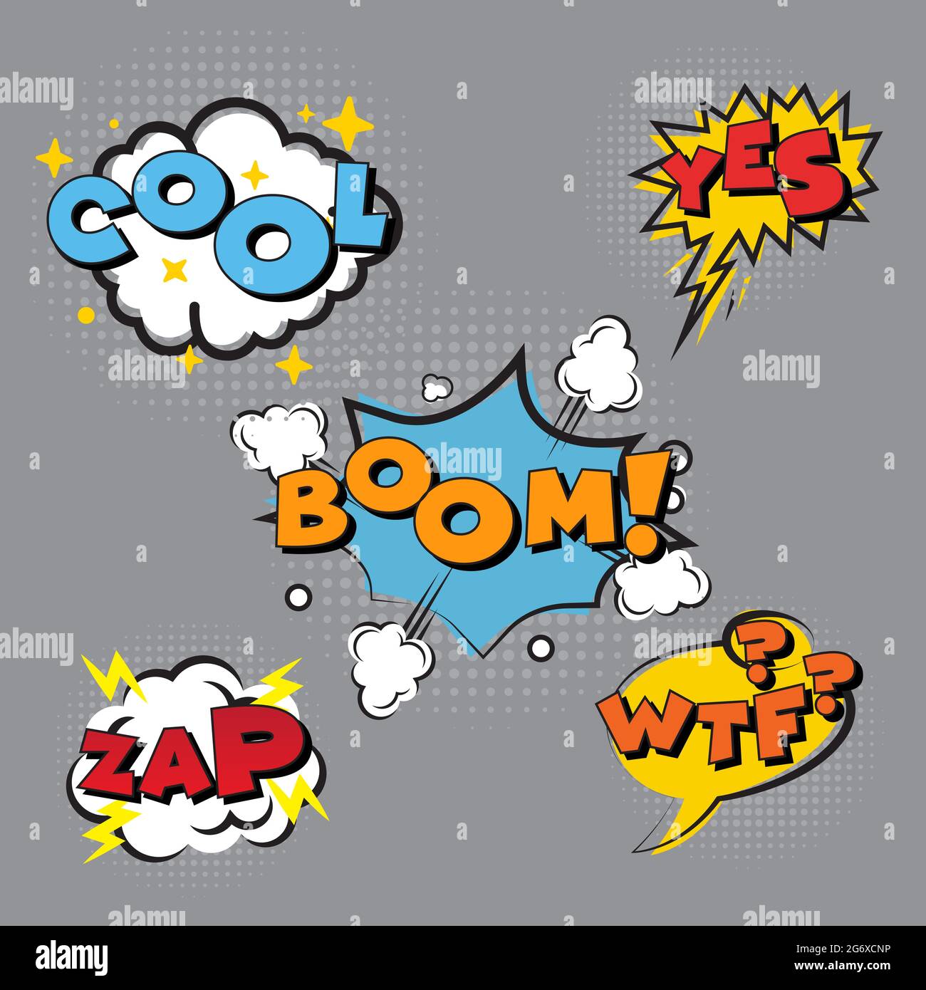 Comic Book Design Element Vector Illustration Stock Vector Image & Art ...