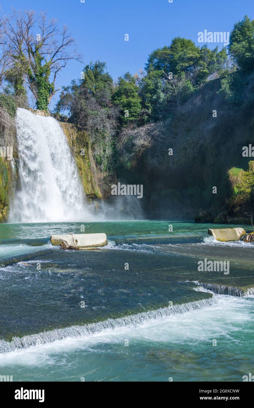 Isola del Liri, Italy - 10 February 2020: medieval city famous for ...