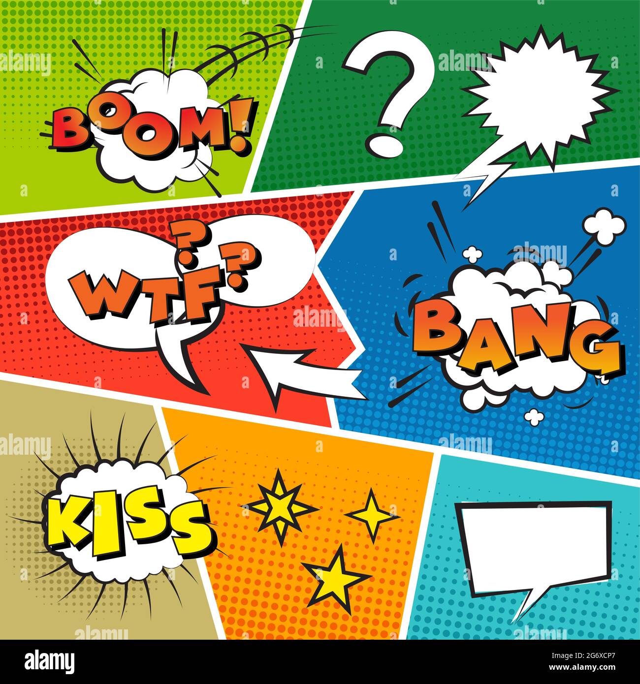 Comic Book Design Element Vector Illustration Stock Vector Image & Art ...