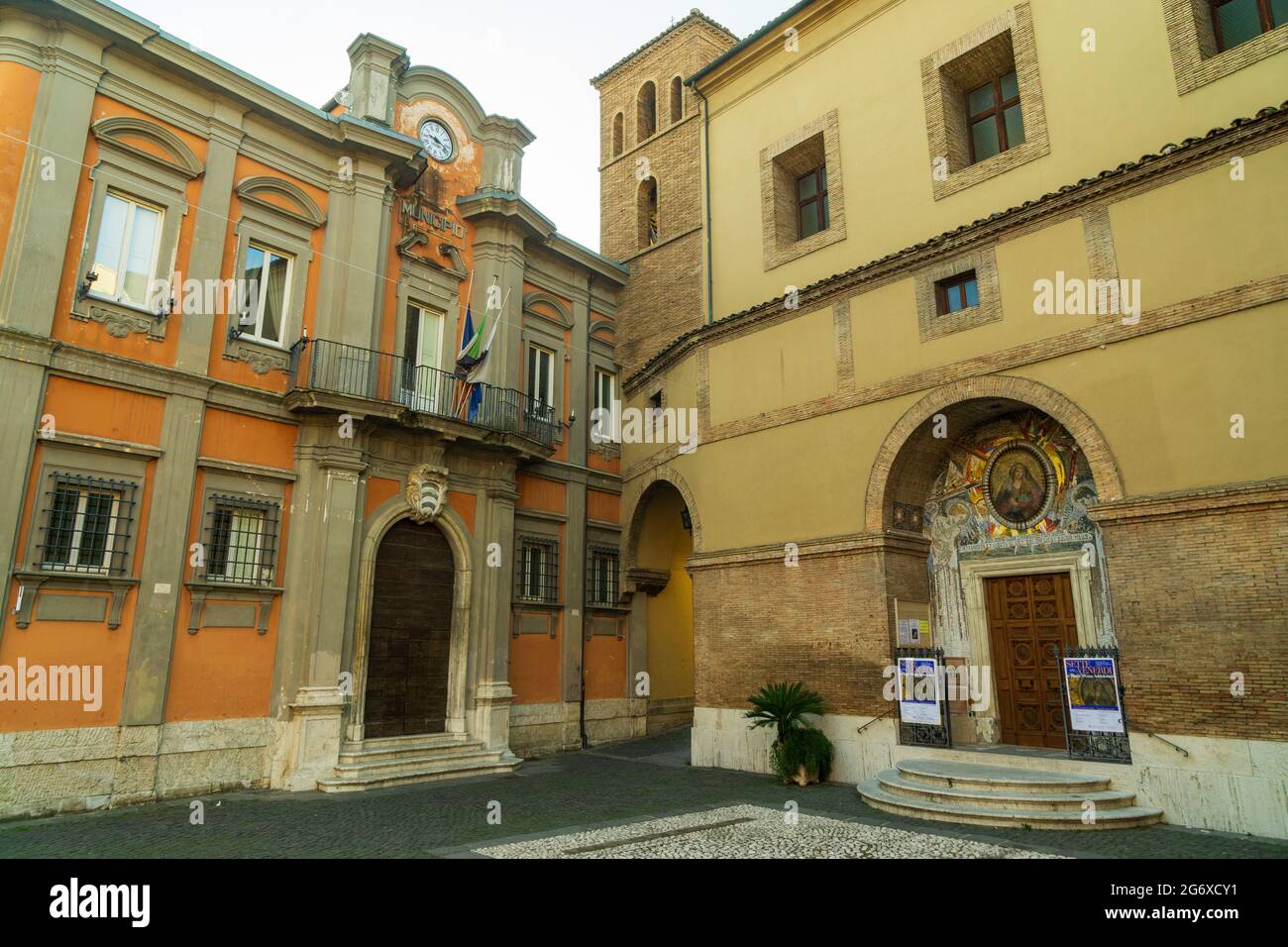SORA, Italy - 10 February 2020: Jesuit College (17th century) now home ...