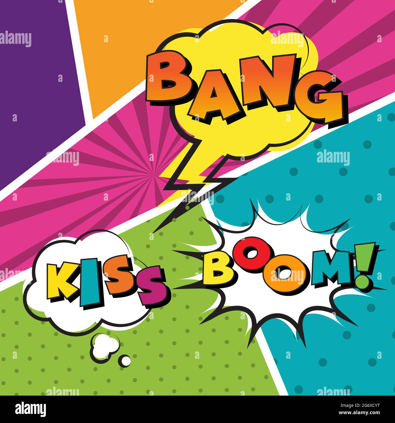 Comic Book Design Element Vector Illustration Stock Vector Image & Art ...