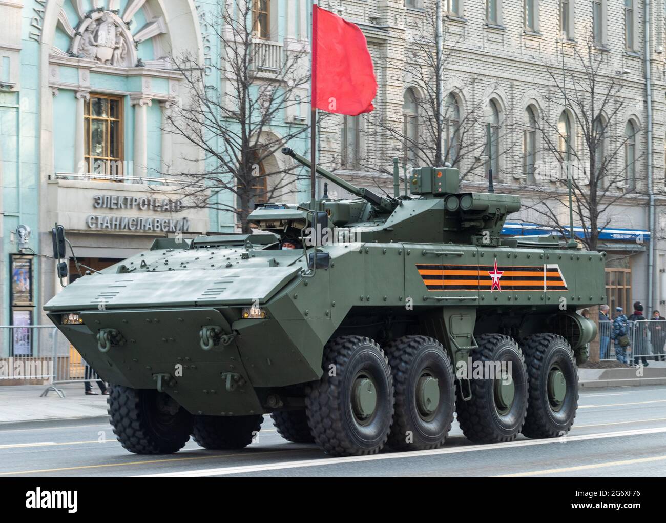 April 30, 2021 Moscow, Russia. Boomerang Armored personnel Carrier on ...
