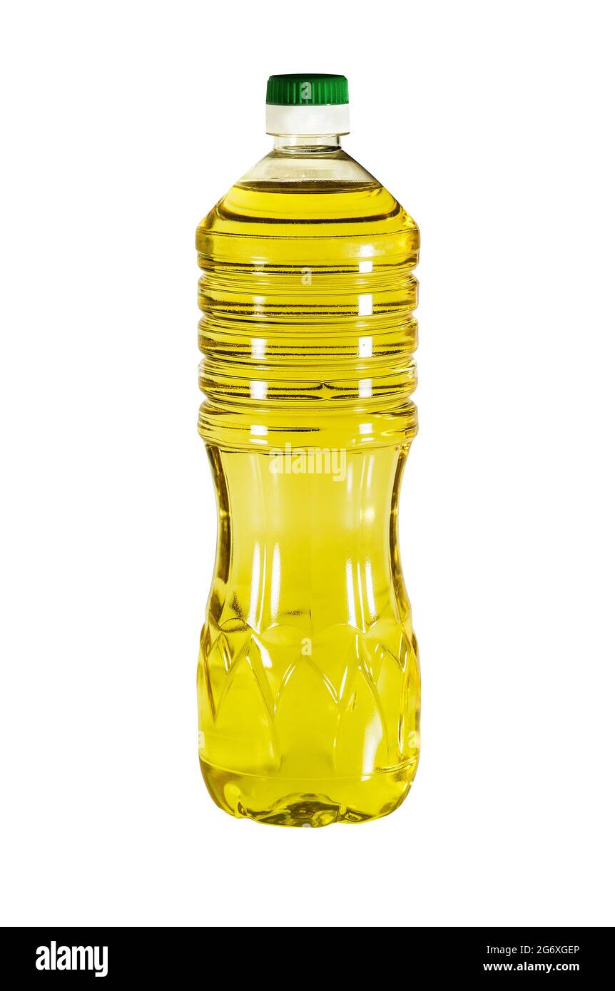 Big plastic bottle of vegetable oil isolated on white background Stock ...