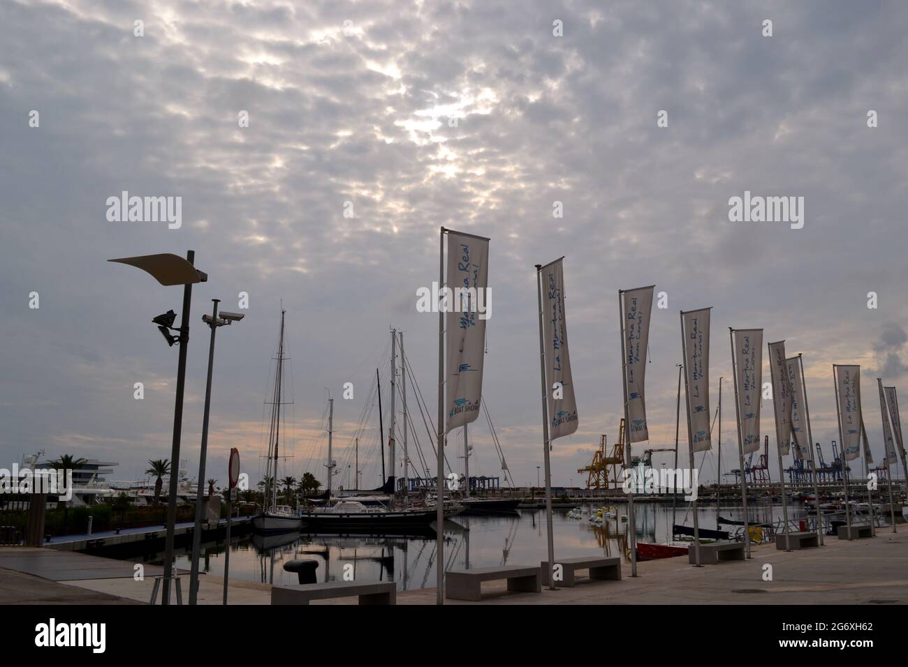 Seaport of Valencia Stock Photo - Alamy