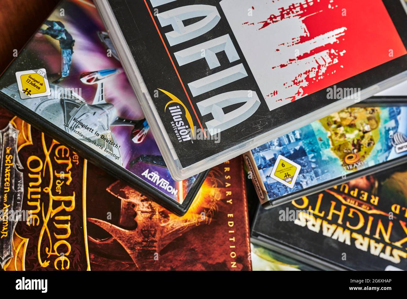 Berlin, Germany - September 8, 2020: Many different packs of computer ...