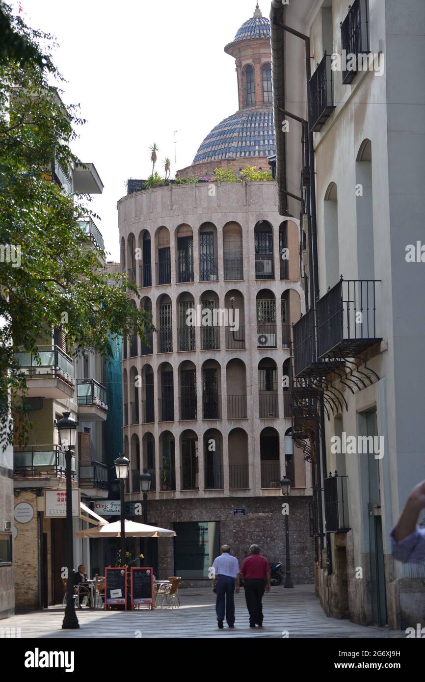 The streets of Valencia Stock Photo - Alamy