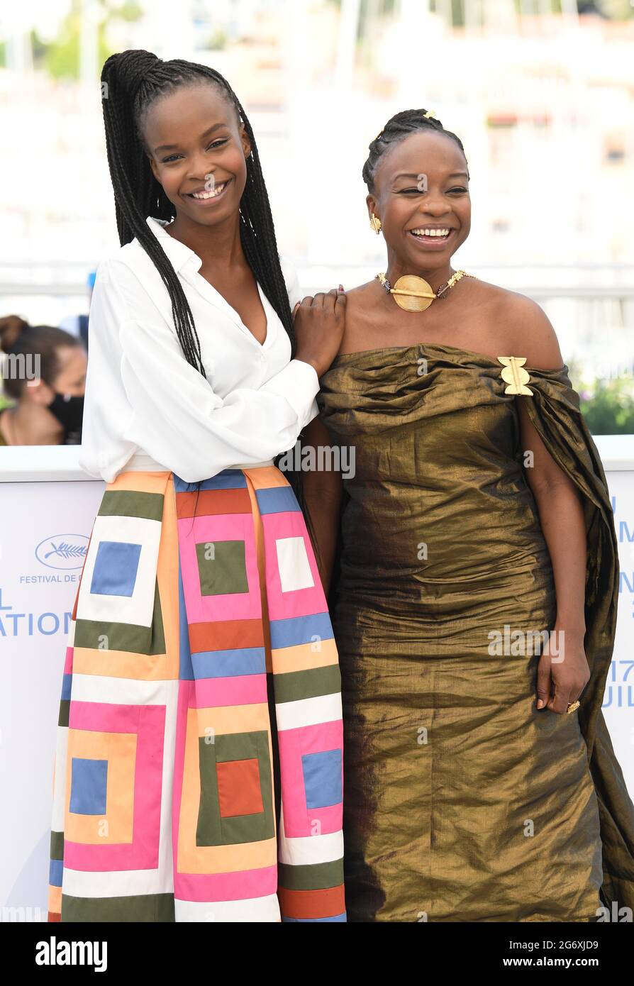 Cannes, France, 9 July 2021 Rihane Khalil Alio and Achouackh Abakar ...