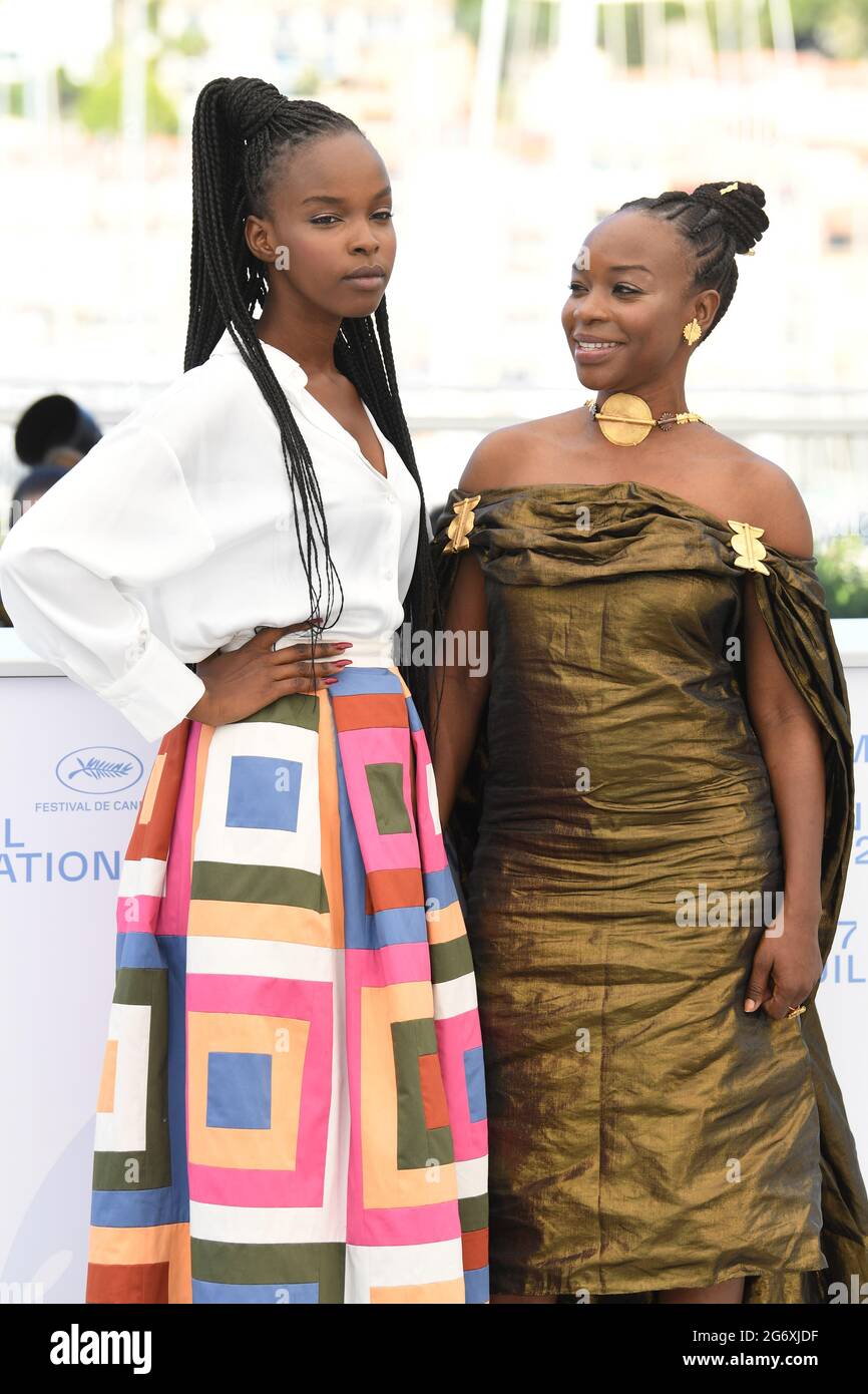 Cannes, France, 9 July 2021 Rihane Khalil Alio and Achouackh Abakar ...