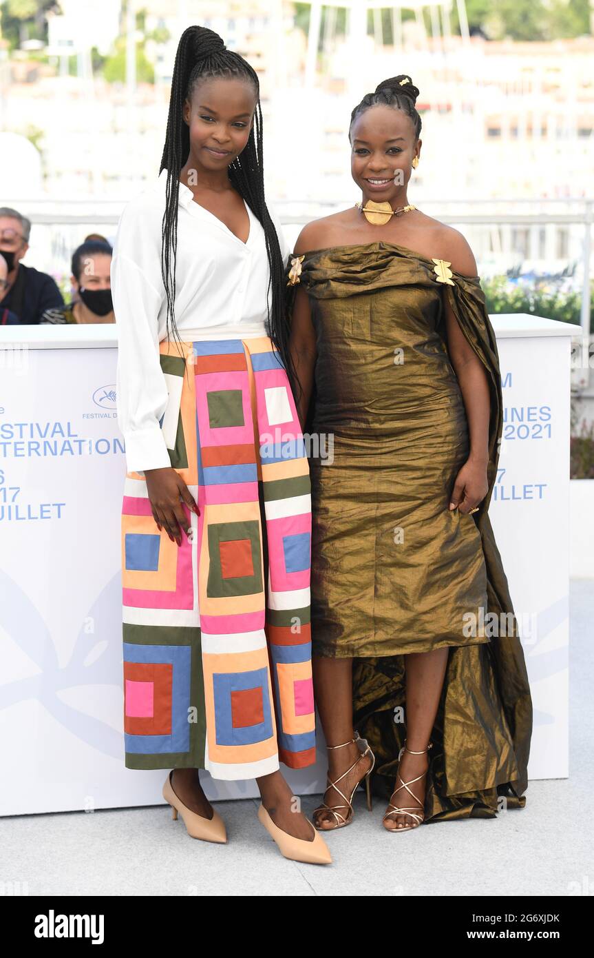 Cannes, France, 9 July 2021 Rihane Khalil Alio and Achouackh Abakar ...