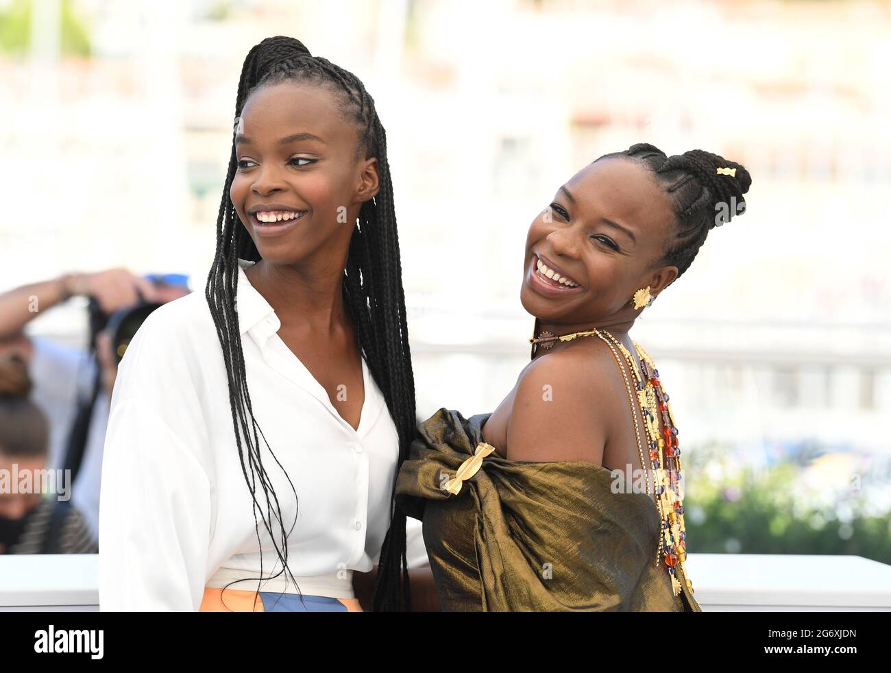 Cannes, France, 9 July 2021 Rihane Khalil Alio and Achouackh Abakar ...