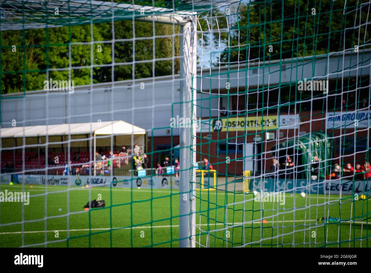 Oswestry, England 08 July 2021. UEFA Europa Conference League First ...