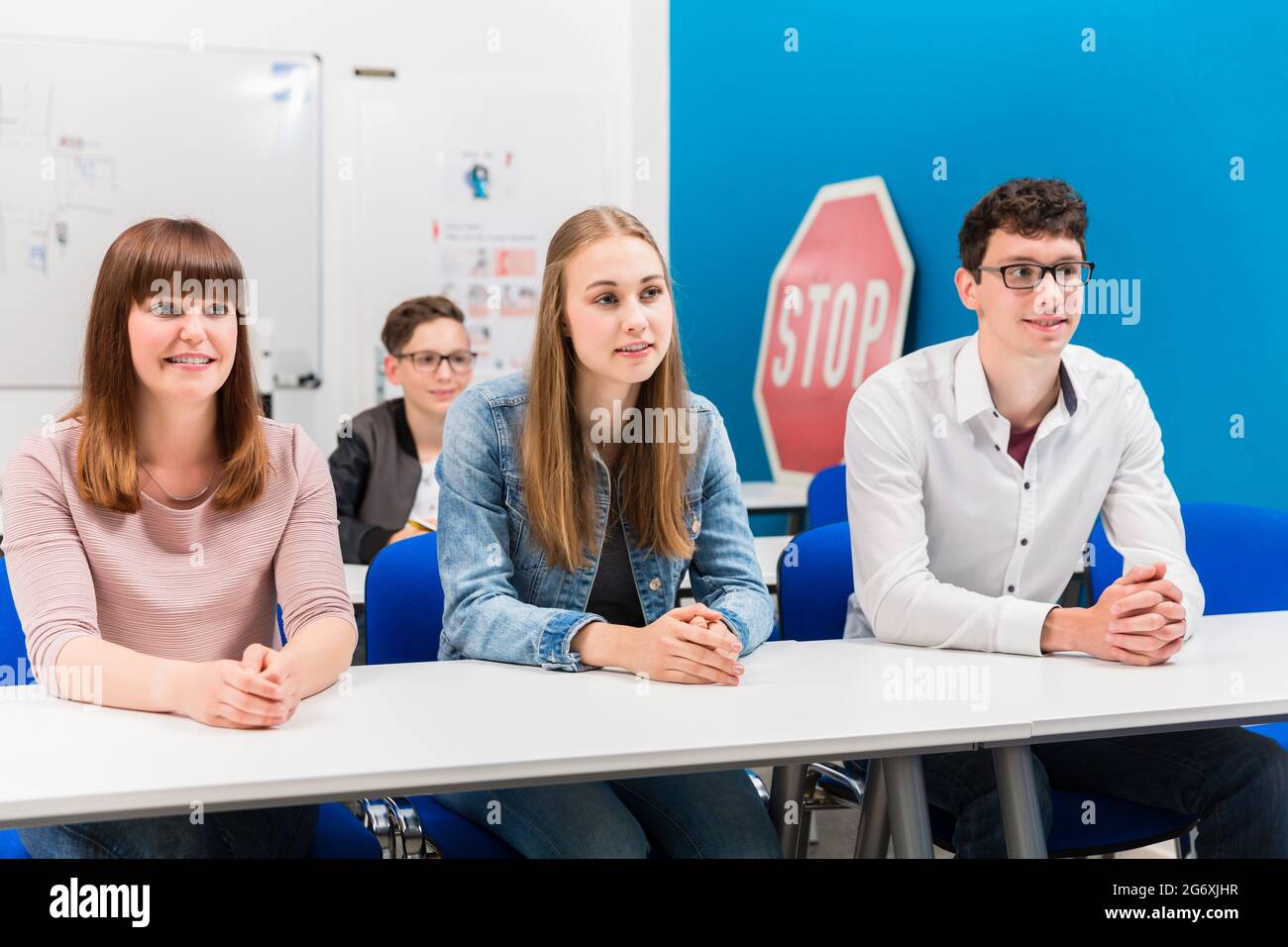 Driving lessons woman sitting in hi-res stock photography and images ...