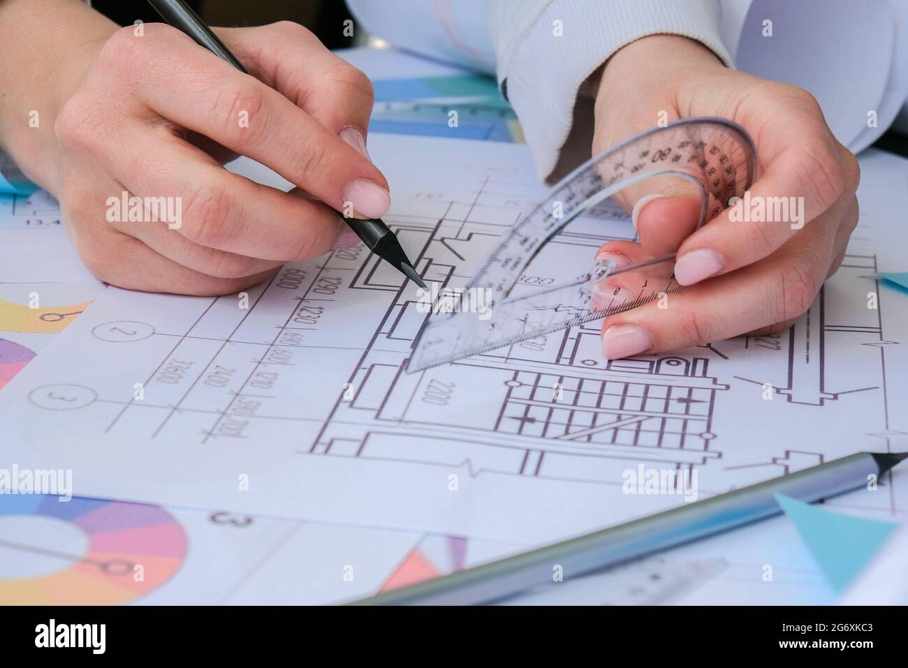 Technical drafting table tools hi-res stock photography and images - Alamy