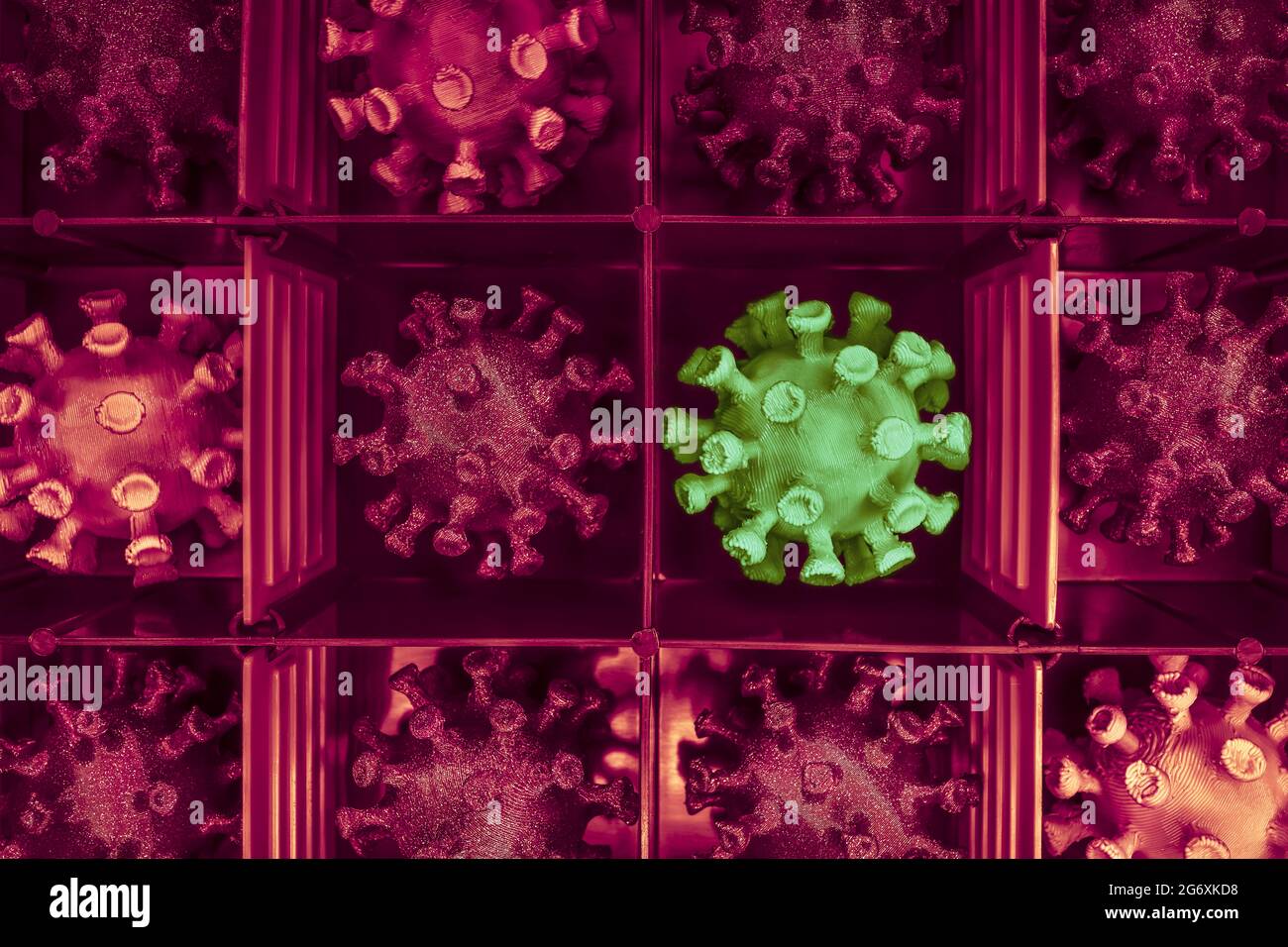 Corona variants in a box Stock Photo - Alamy