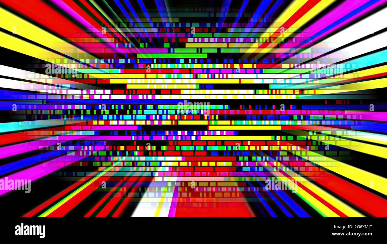 Colorful light rays and pixels Stock Photo - Alamy