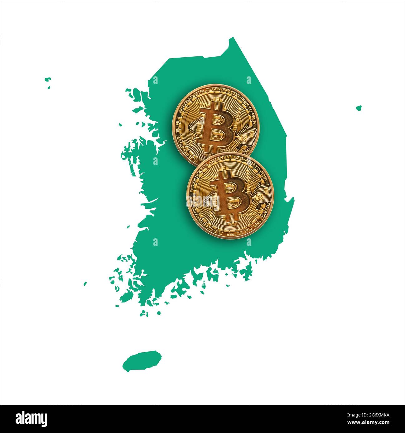 Map of south korea hi-res stock photography and images - Alamy