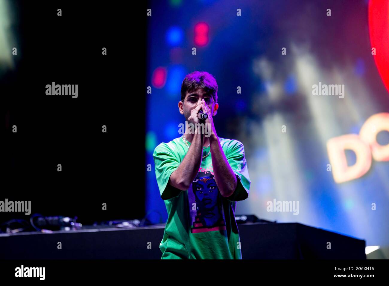 Don Patricio performs on stage during the Big Sound Festival. Patricio ...