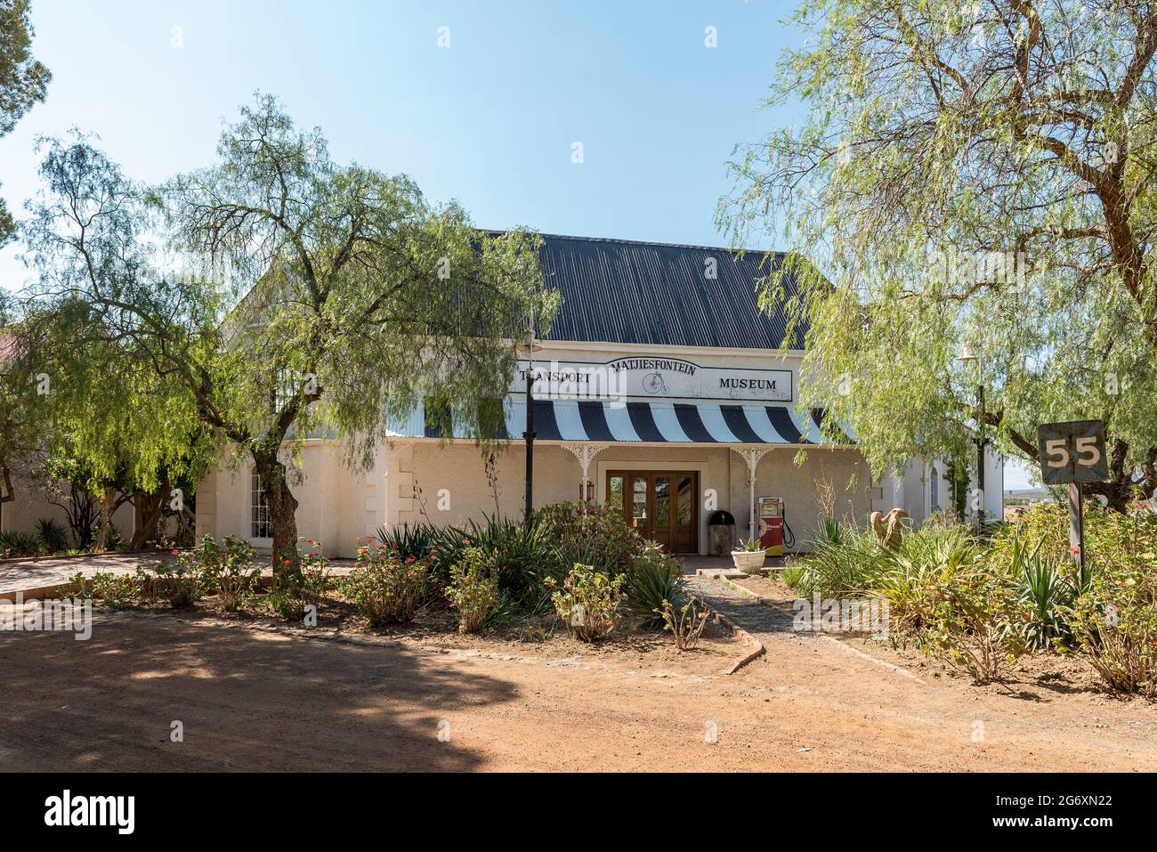 MATJIESFONTEIN, SOUTH AFRICA - APRIL 20, 2021: The transport museum in ...