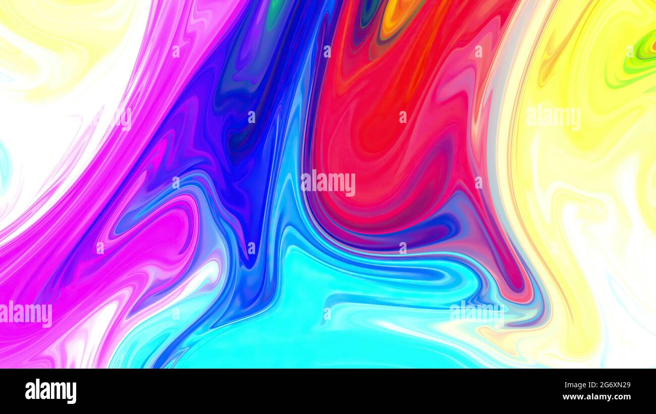 Colorful paint mix with gradient vivid colors Stock Photo - Alamy