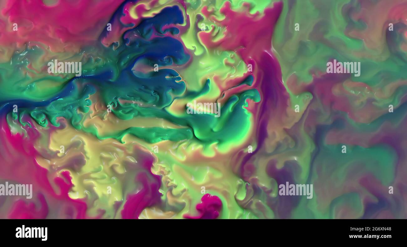 Colorful paint mix with gradient vivid colors Stock Photo - Alamy