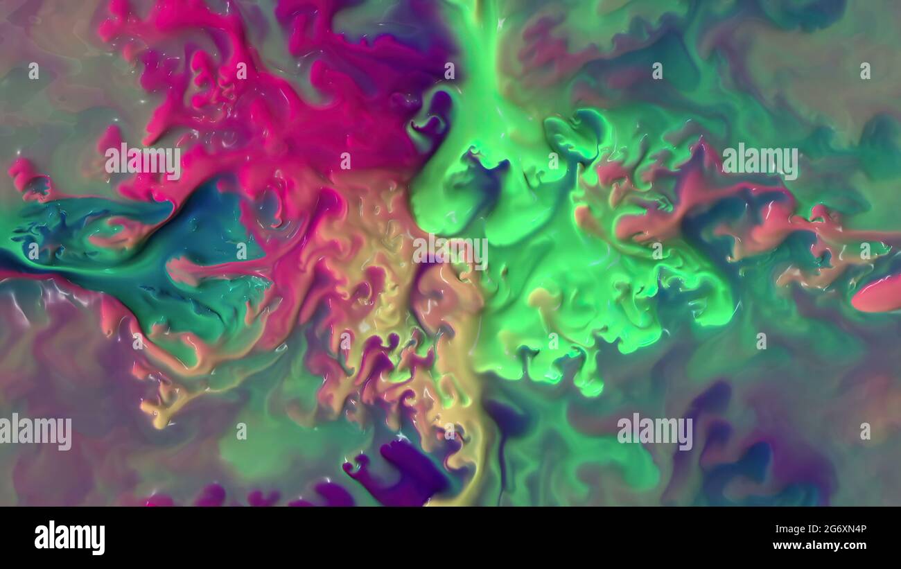 Colorful paint mix with gradient vivid colors Stock Photo - Alamy