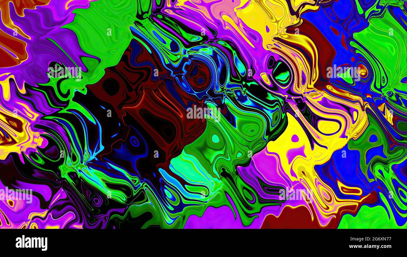 Colorful paint mix with gradient vivid colors Stock Photo - Alamy