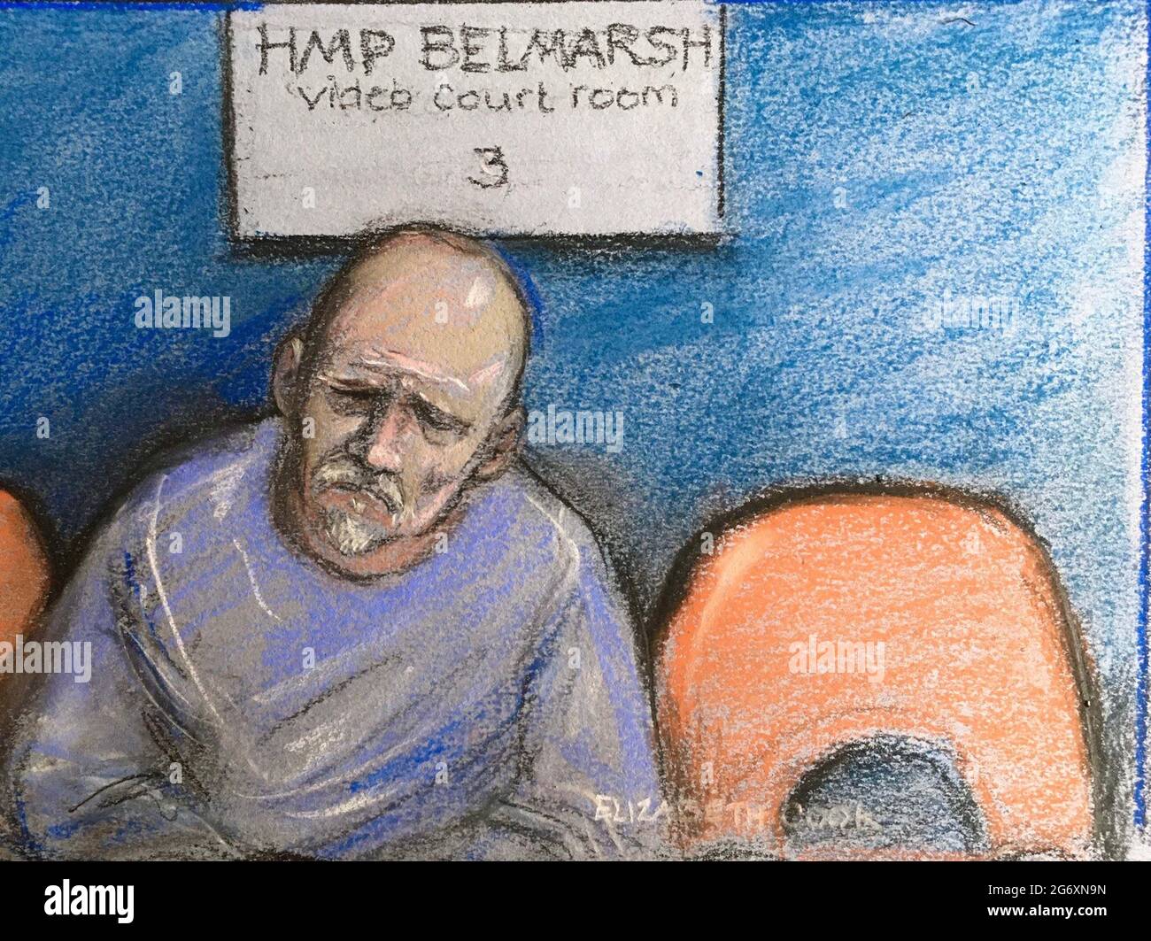 Wayne couzens court sketch hi-res stock photography and images - Alamy