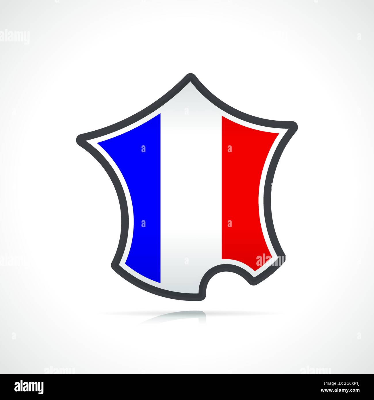 Map france french flag Stock Vector Images - Alamy