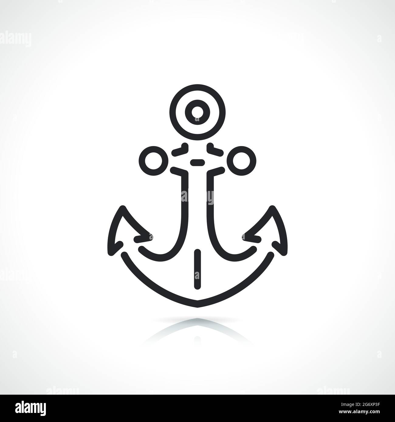 Cruise anchor icon flat Stock Vector Images - Alamy