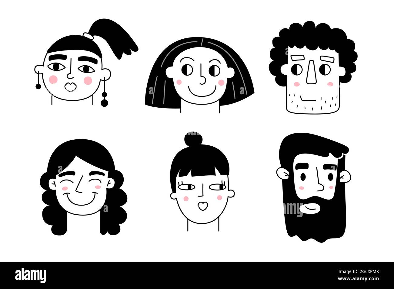 Human faces facial expressions Stock Vector Images - Alamy