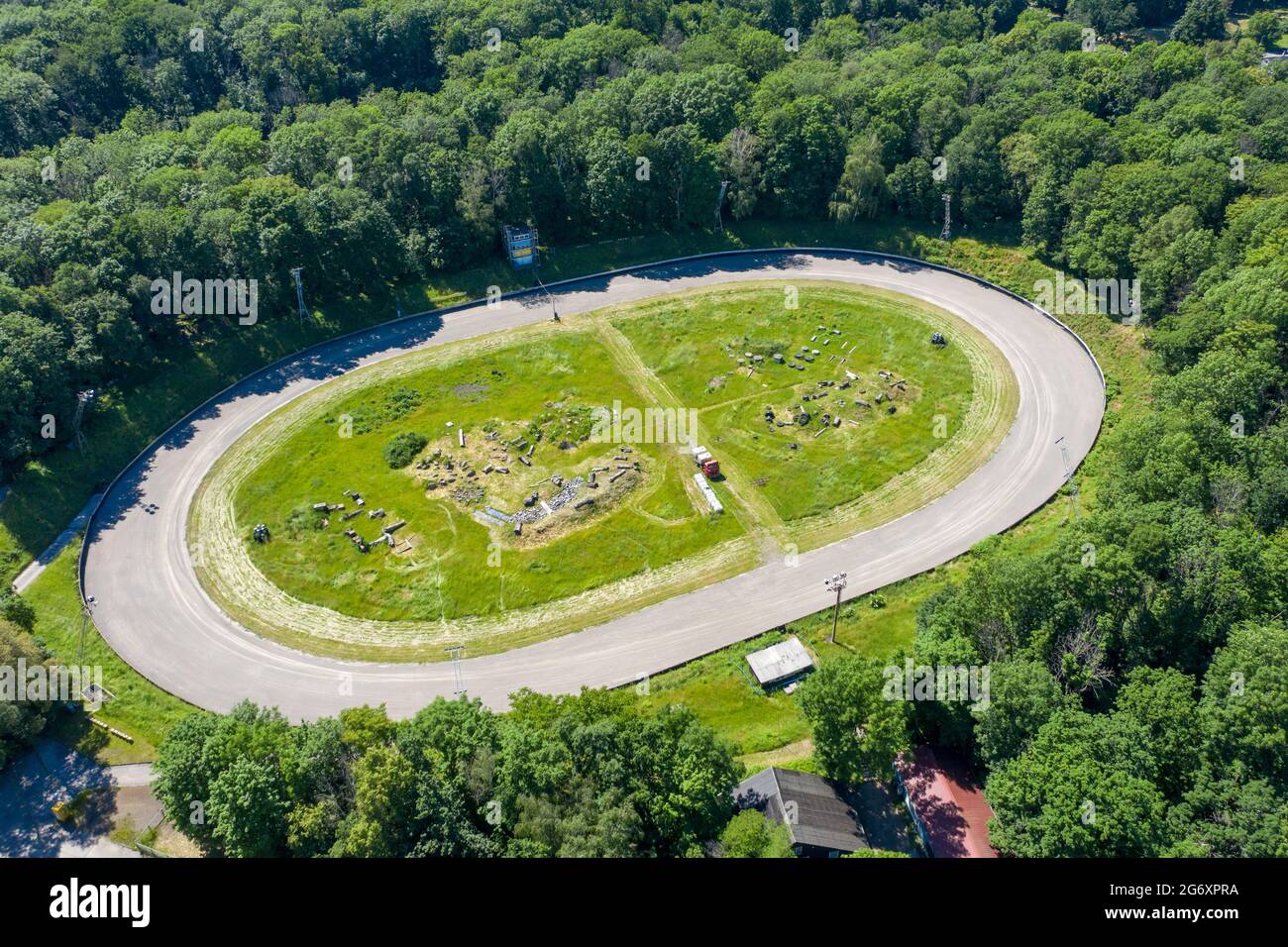 Leipzig, Germany. 14th Sep, 2017. The speedway track of the ...