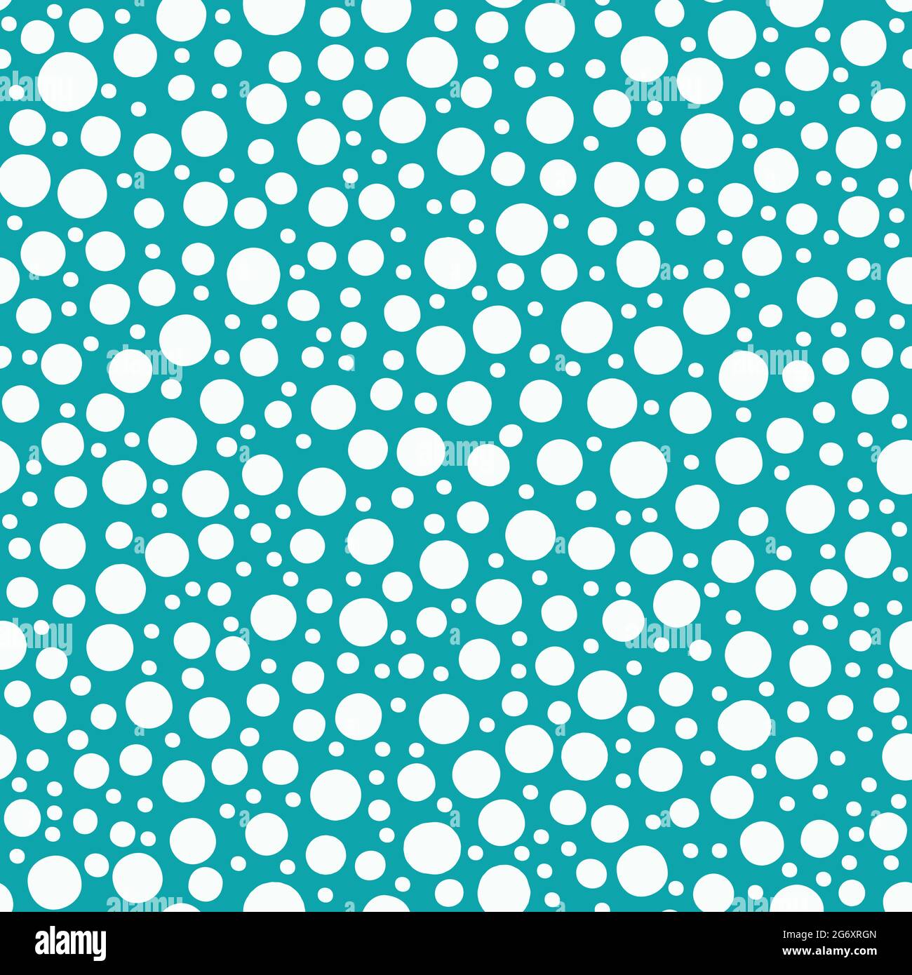Abstract snowball seamless vector pattern background. Aqua blue white ...