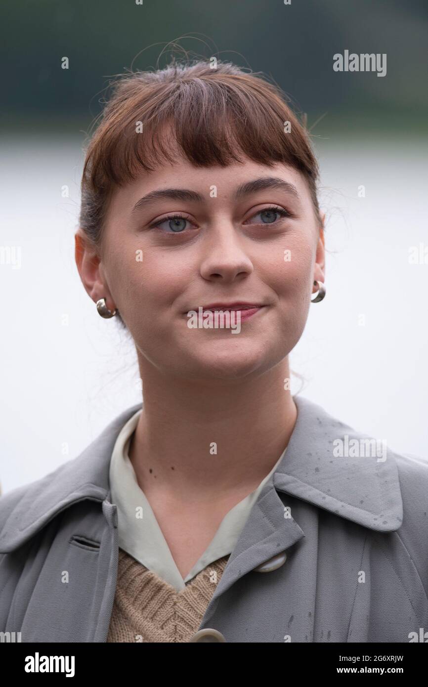 Actress Mercedes MUELLER, Muller, plays the role of Toni, portrait ...