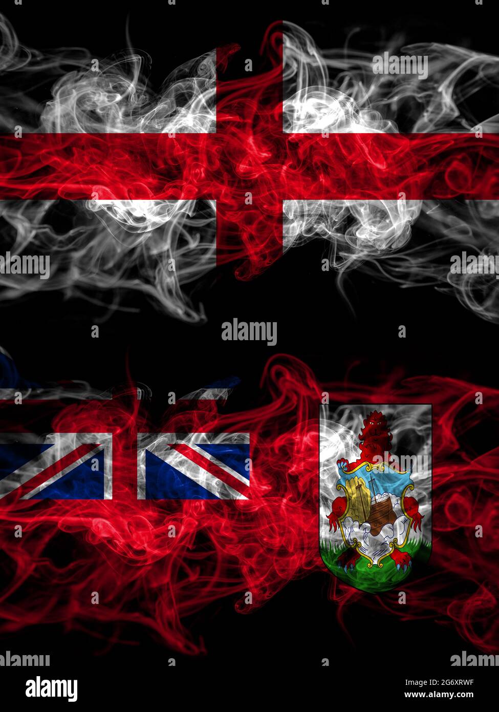 Flag of England, English and British, Britain, Bermuda countries with ...