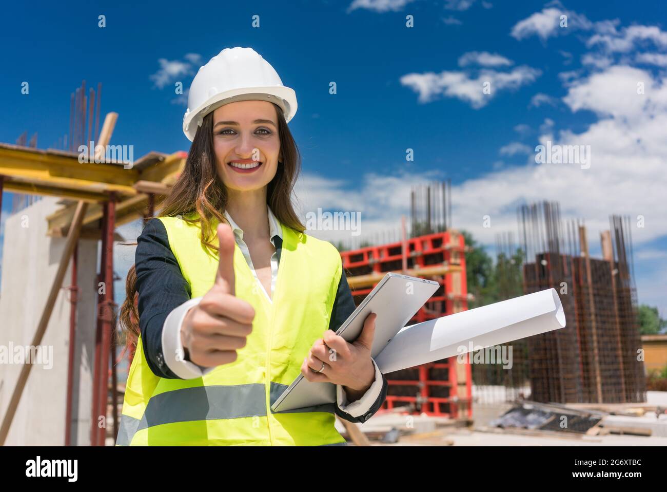 Foreman thumbs up hi-res stock photography and images - Alamy