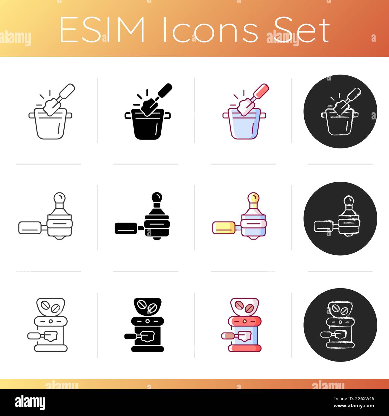 Tampering machine Stock Vector Images - Alamy