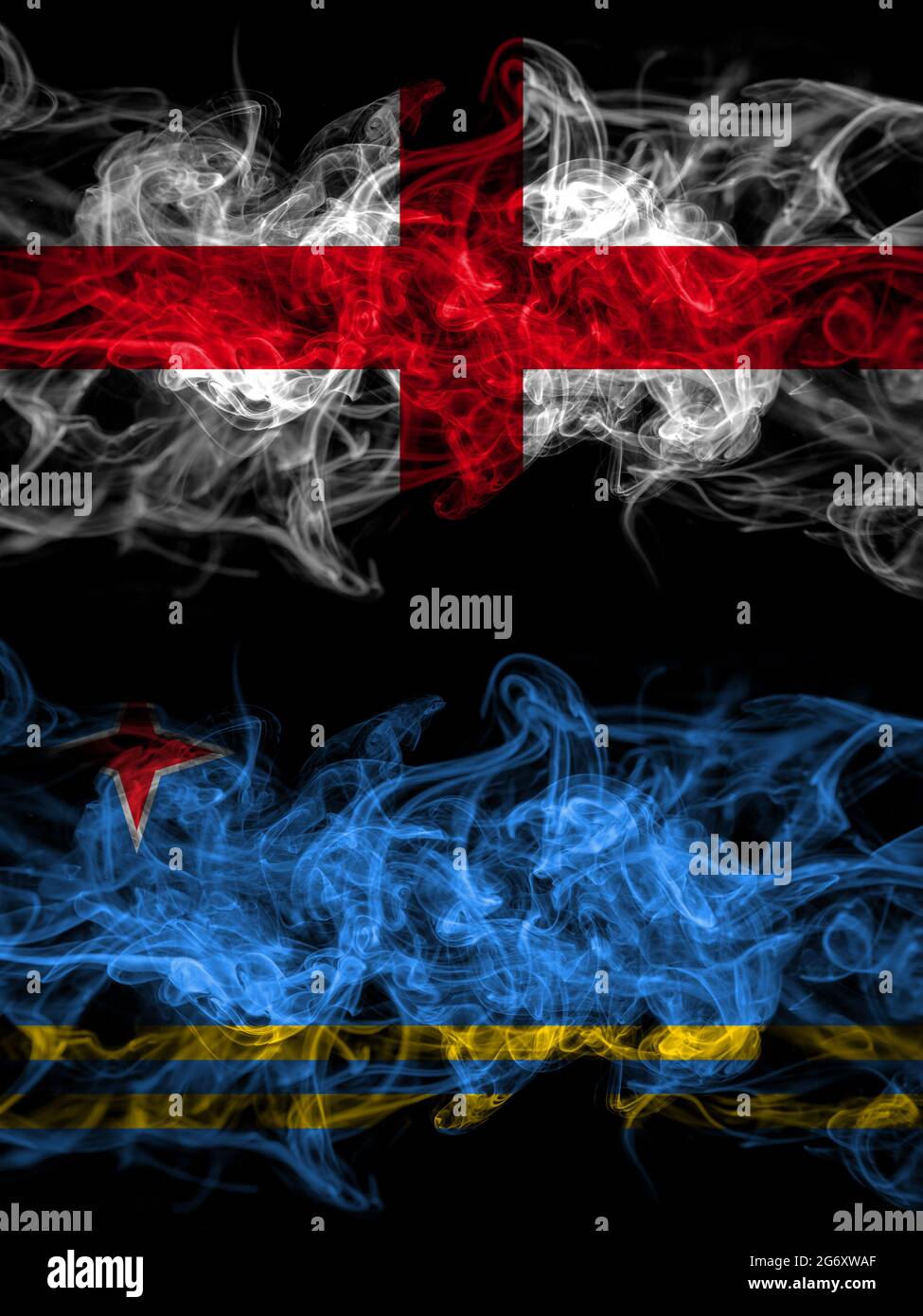 Flag of England, English and Netherlands, Dutch, Holland, Aruba ...