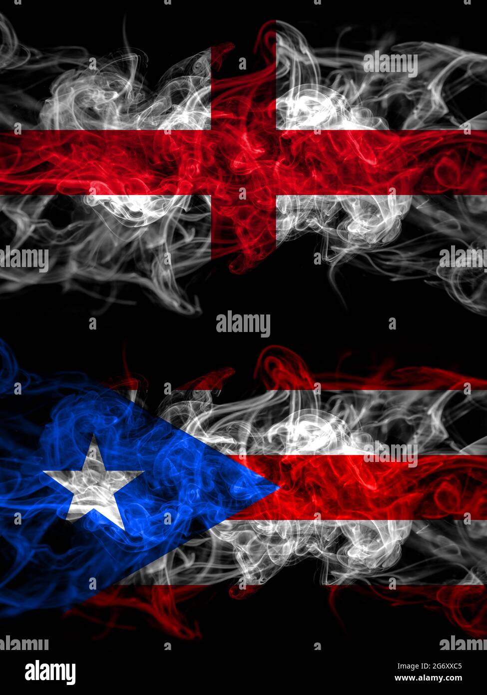 Puerto rico england flag hi-res stock photography and images - Alamy