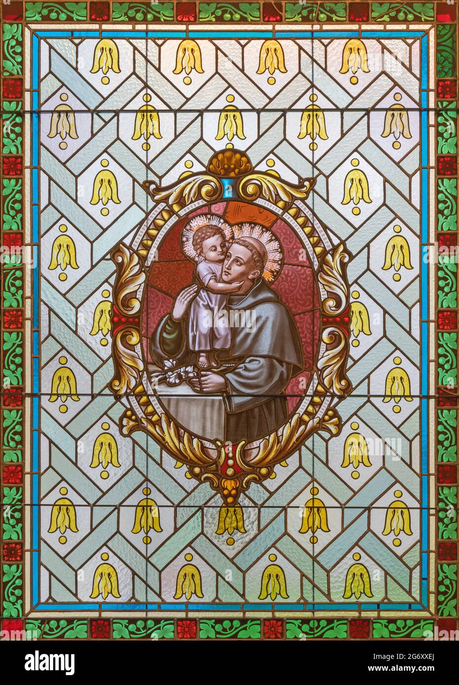 VIENNA, AUSTIRA - JUNI 17, 2021: The St. Anthony of Padua on the ...