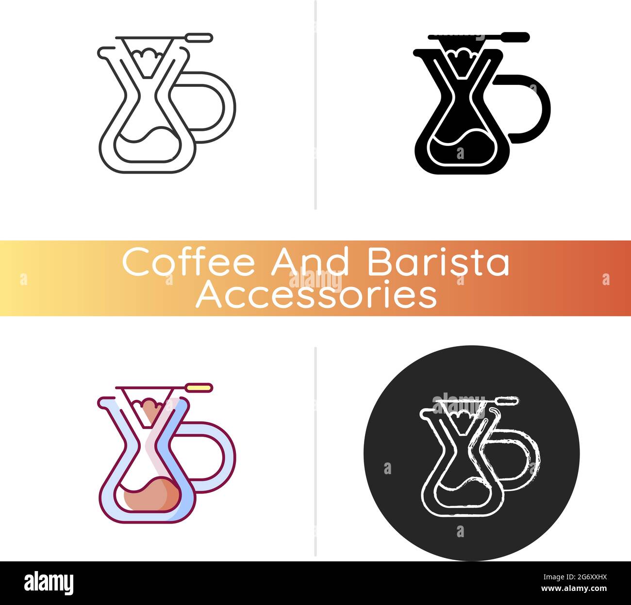 Pour over coffee maker icon Stock Vector Image & Art - Alamy