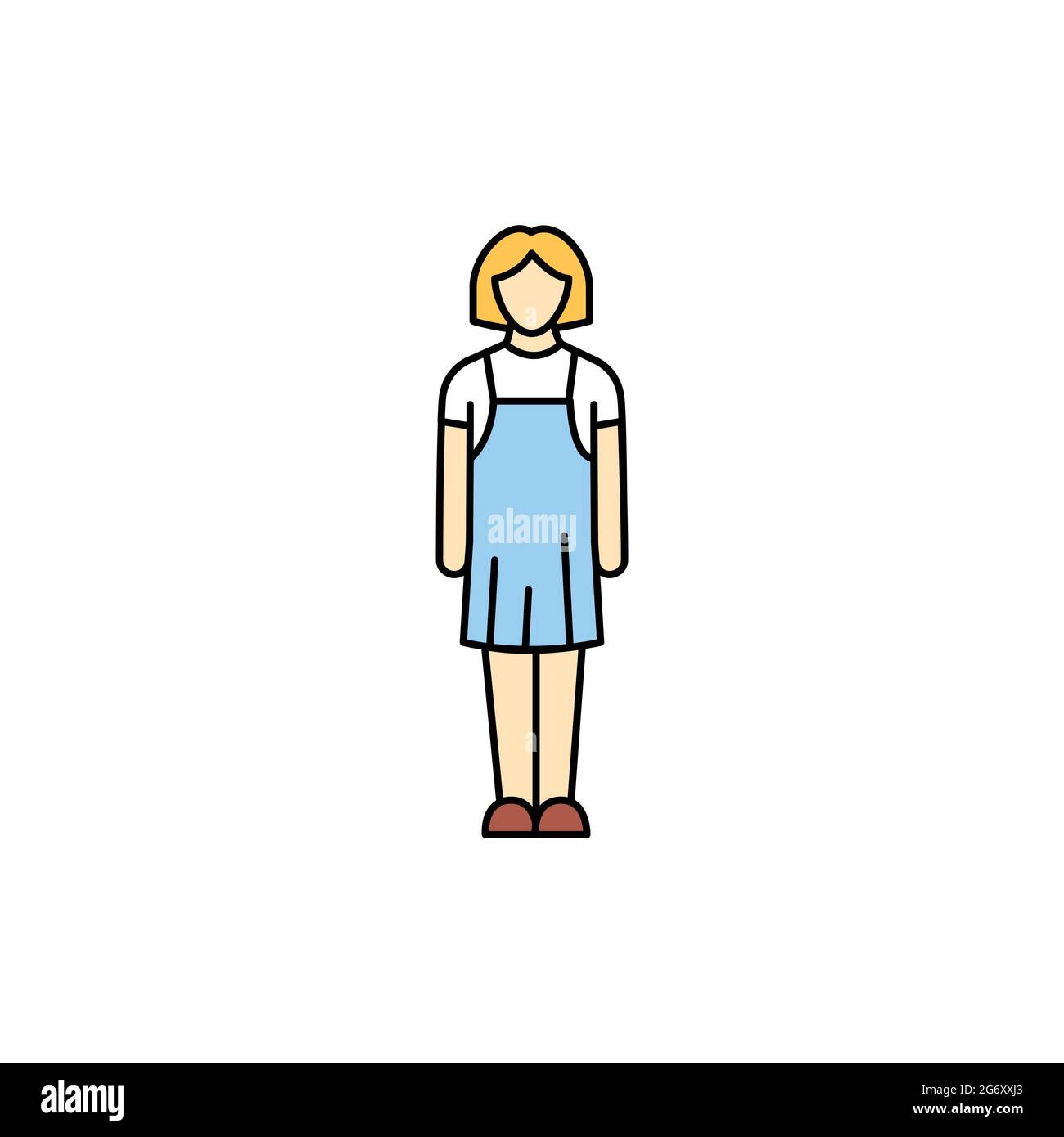 Teenager olor line icon. Different stages person's life. Pictogram for ...