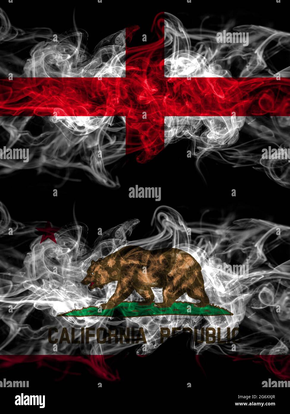 Flag of England, English and United States of America, America, US, USA ...