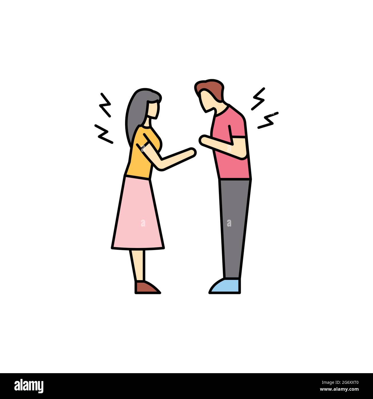 Stage of conflict Stock Vector Images - Alamy