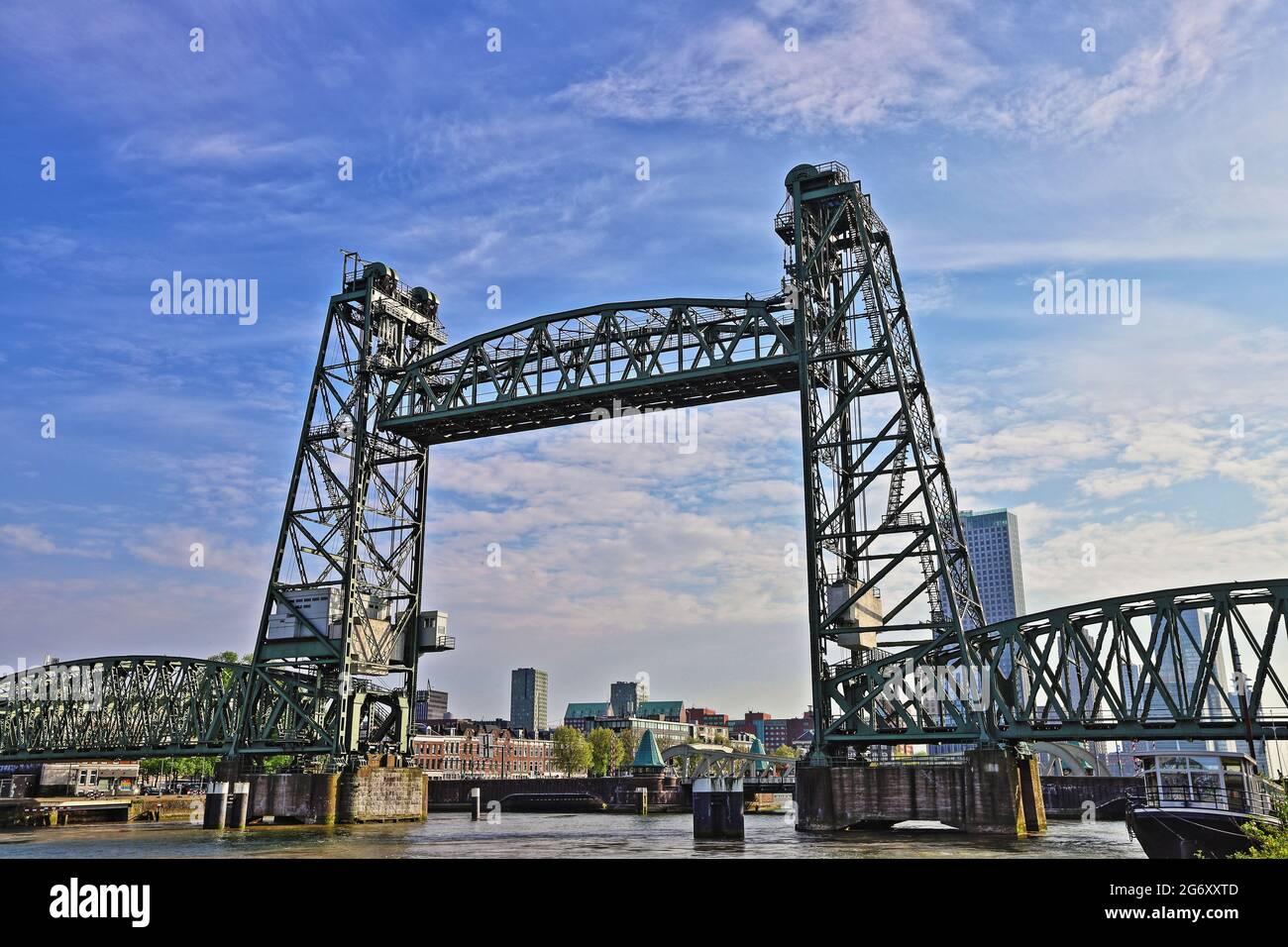 De Hef Bridge or Koningshaven bridge, Historic railway bridge in ...