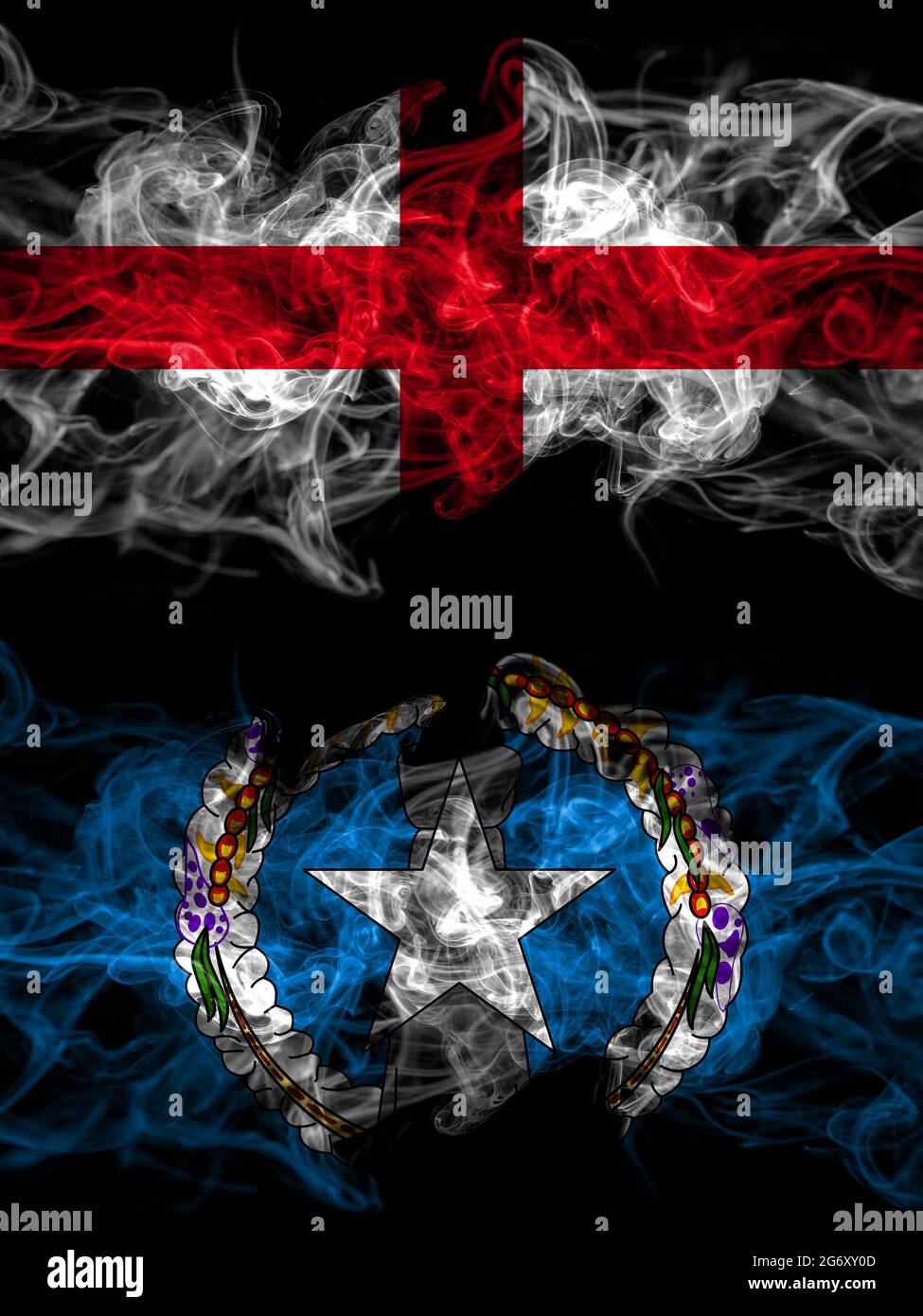 Flag of England, English and United States of America, America, US, USA ...