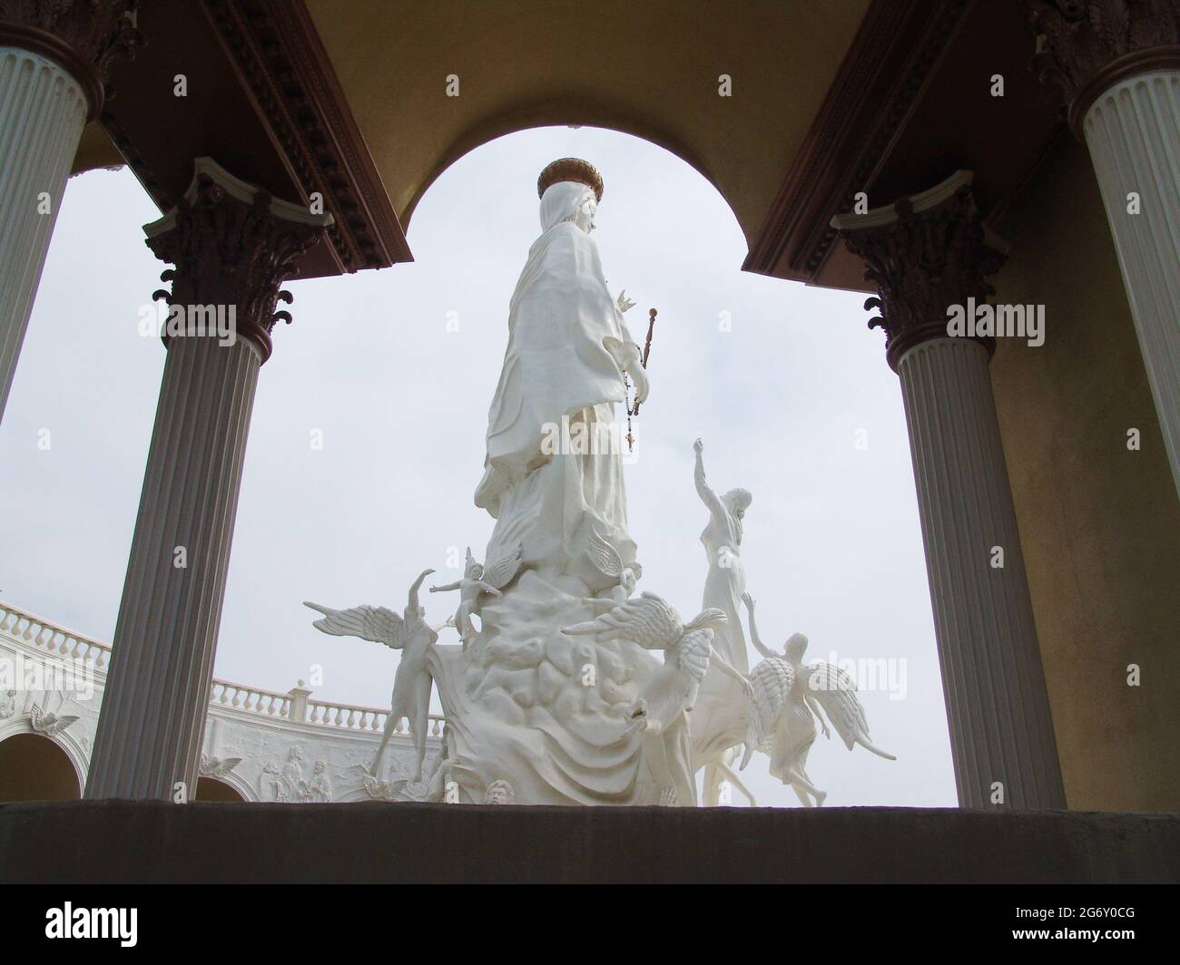 Marble monument to the Virgin of Chiquinquira in Maracaibo, Venezuela ...