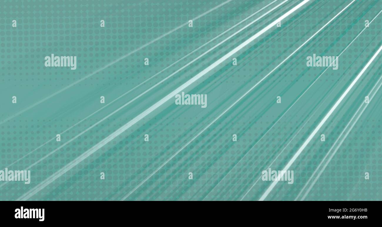 White light trails moving against green background Stock Photo - Alamy