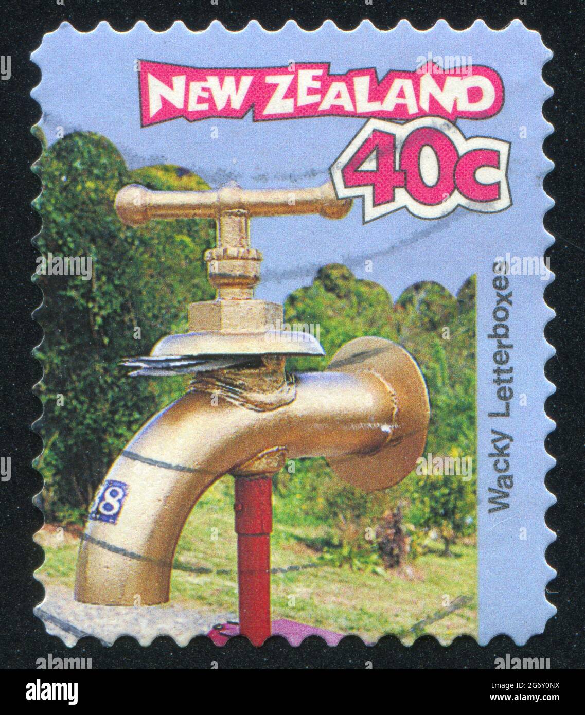 NEW ZEALAND - CIRCA 1997: stamp printed by New Zealand, shows Letterbox ...