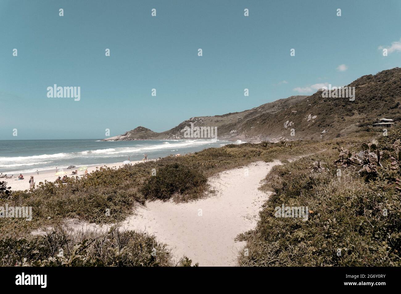 Scenic view of the beautiful islands of Brazil under a clear sky Stock ...
