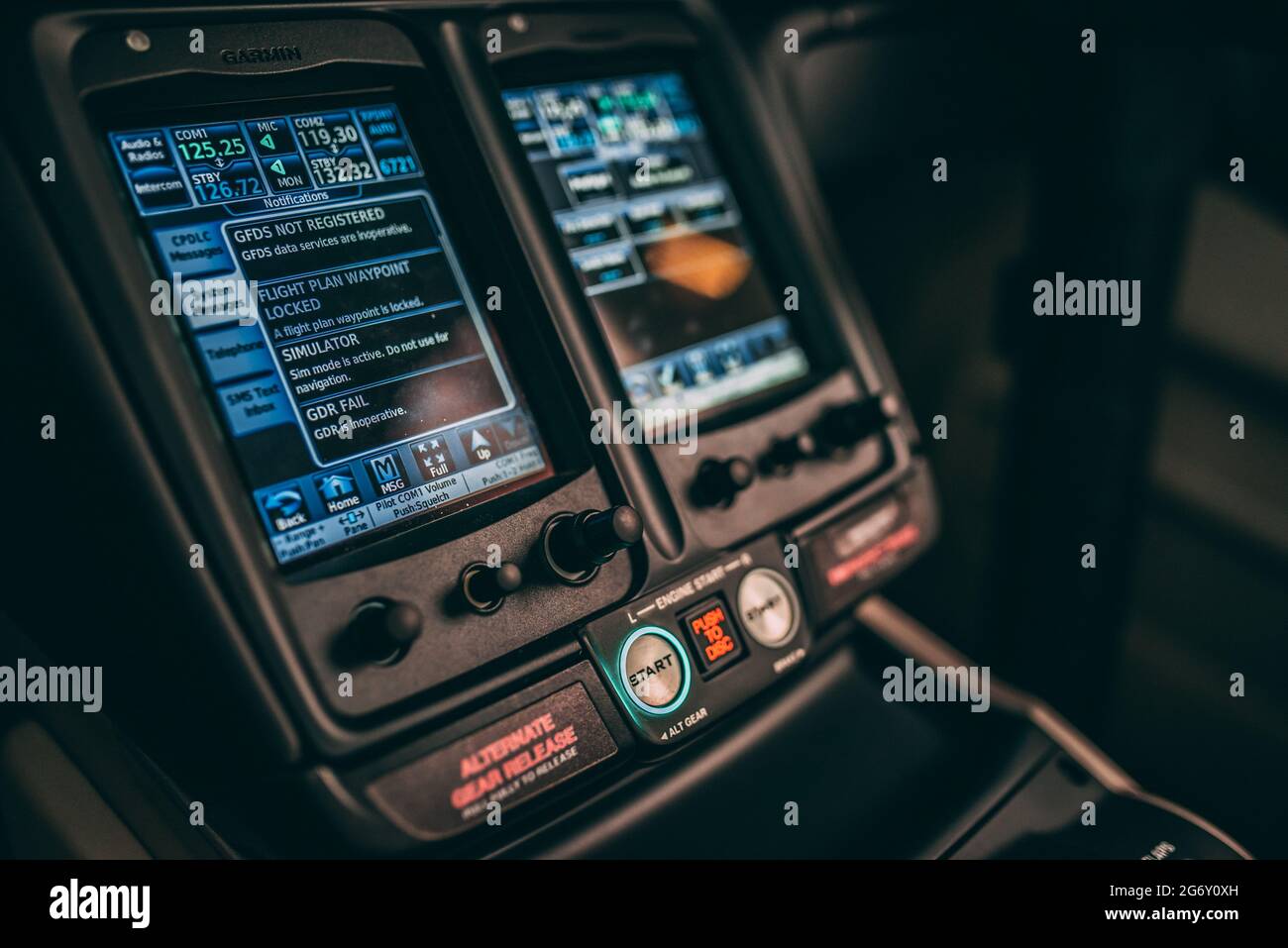 DUBAI, UNITED ARAB EMIRATES - Jan 15, 2018: Aircraft navigation ...